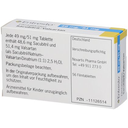 Entresto® 49 mg/51 mg 56 St - shop-apotheke.com