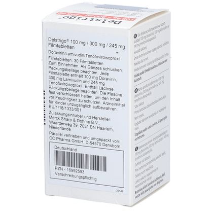 Delstrigo 100 mg/300 mg/245 mg 30 St - shop-apotheke.com