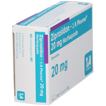 Ziprasidon - 1 A Pharma® 20 mg 60 St mit dem E-Rezept kaufen - Shop ...