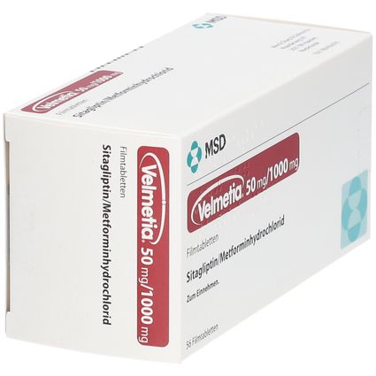Velmetia® 50 mg/1000 mg 56 St mit dem E-Rezept kaufen - Shop Apotheke