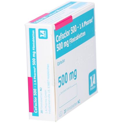 Cefaclor 500 1A Pharma® 20 St mit dem E-Rezept kaufen - Shop Apotheke