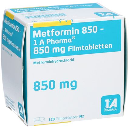 Metformin 850 - 1 A Pharma® 120 St mit dem E-Rezept kaufen - SHOP APOTHEKE