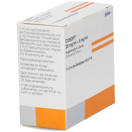 Cosopt® 20 mg/ml + 5 mg/ml 3x5 ml mit dem E-Rezept kaufen - Shop Apotheke