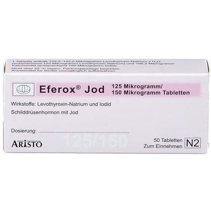 Eferox jod Aristo® 125 µg/150 µg 50 St mit dem E-Rezept kaufen - Shop ...