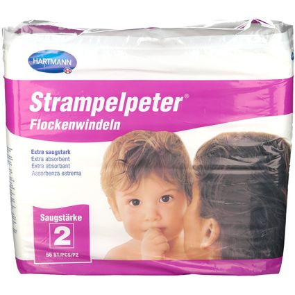 Strampelpeter® Flockenwindeln Saugstärke 2 56 St | Shop Apotheke