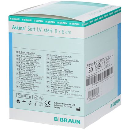 Askina® Soft I.V. steril Wundverband 8 x 6 cm 50 St - Shop Apotheke