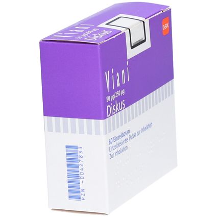 Viani® 50 ug/250 ug Diskus® 60 St mit dem E-Rezept kaufen - Shop Apotheke