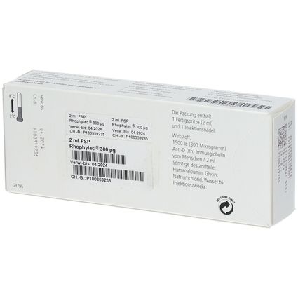 Rhophylac® 300 µg/2 ml 1x2 ml mit dem E-Rezept kaufen - Shop Apotheke