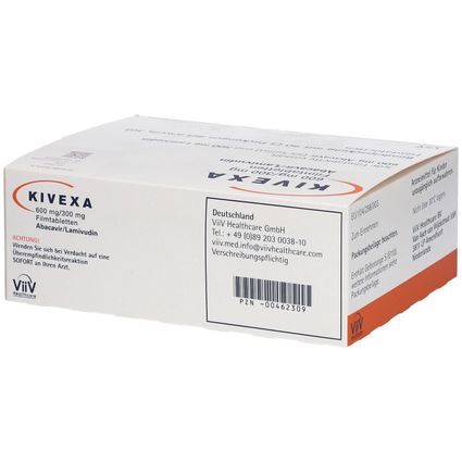 Kivexa® 600 mg/300 mg 3x30 St mit dem E-Rezept kaufen - Shop Apotheke