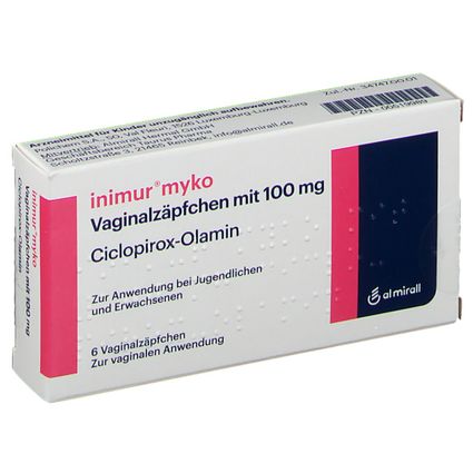 inimur® myko Vaginalzäpfchen 6 St mit dem E-Rezept kaufen - Shop Apotheke