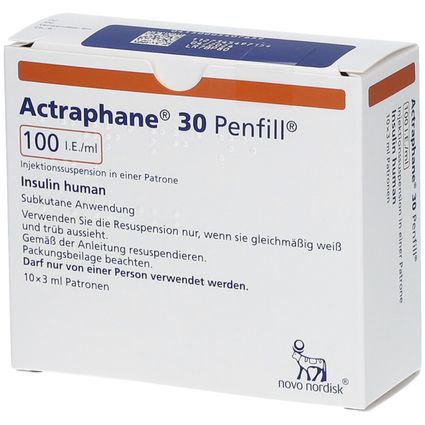 Actraphane® 30 Penfill® 100 I.E./ml 10x3 ml mit dem E-Rezept kaufen ...