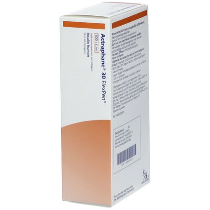 Actraphane® 30 FlexPen® 100 I.E./ml 10x3 ml mit dem E-Rezept kaufen ...