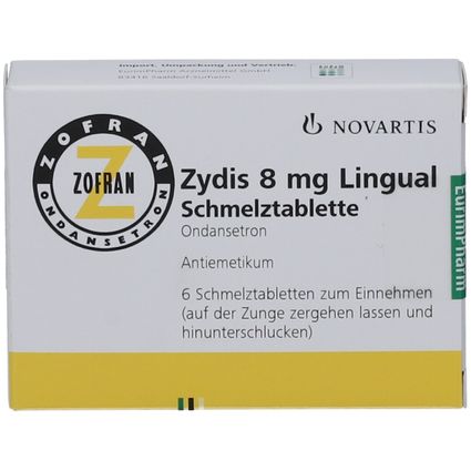 ZOFRAN 8 mg Zydis Lingual Schmelztabletten 6 St mit dem E-Rezept kaufen ...