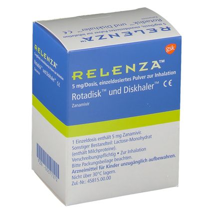 RELENZA™ 5 mg/Dosis 5x4 St mit dem E-Rezept kaufen - Shop Apotheke