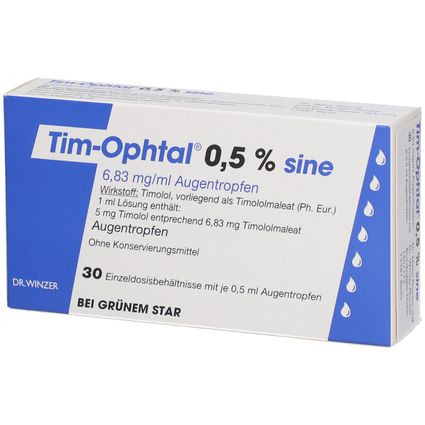 Tim®-Ophtal® 0,5 % sine 30x0,5 ml mit dem E-Rezept kaufen - Shop Apotheke