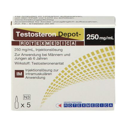 Testosteron Depot-Rotexmedica 250 mg/ml 5x1 ml mit dem E-Rezept kaufen ...