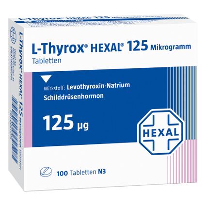 L-Thyrox® HEXAL® 125 µg 100 St mit dem E-Rezept kaufen - Shop Apotheke