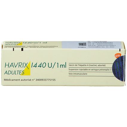 HAVRIX 1440 Impfdosis Inj.-Susp.i.e.Fertigspritze 1 St mit dem E-Rezept ...