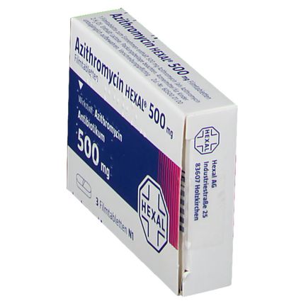 Azithromycin HEXAL® 500 mg 3 St mit dem E-Rezept kaufen - Shop Apotheke
