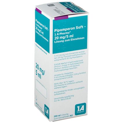 Pipamperon Saft 1A Pharma® 200 ml mit dem E-Rezept kaufen - Shop Apotheke