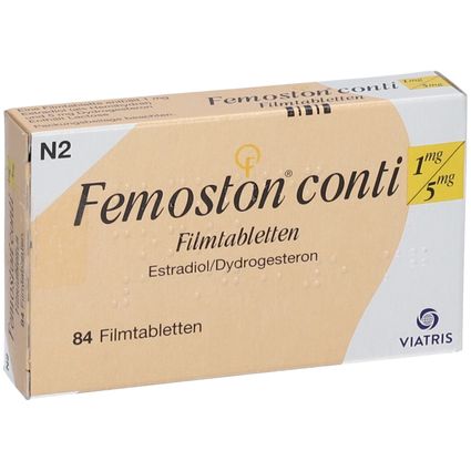 Femoston® conti 1 mg/5 mg 84 St mit dem E-Rezept kaufen - Shop Apotheke