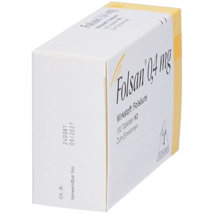 Folsan® 0,4 mg 100 St - Shop Apotheke