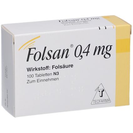 Folsan® 0,4 mg 100 St - Shop Apotheke