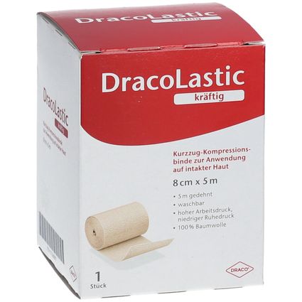 DracoLastic kräftig Kurzzug-Binde 5 m x 8 cm 1 St - shop-apotheke.com