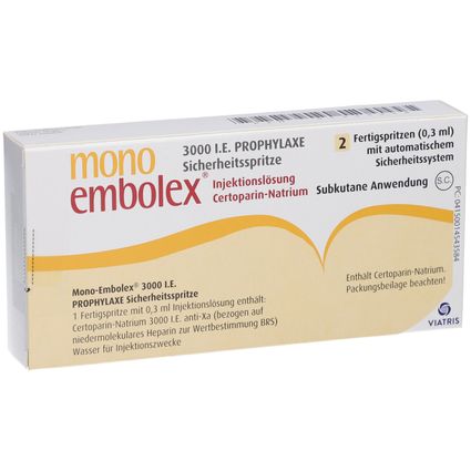 mono embolex® 3000 I.E. PROPHYLAXE 2 St mit dem E-Rezept kaufen - Shop ...