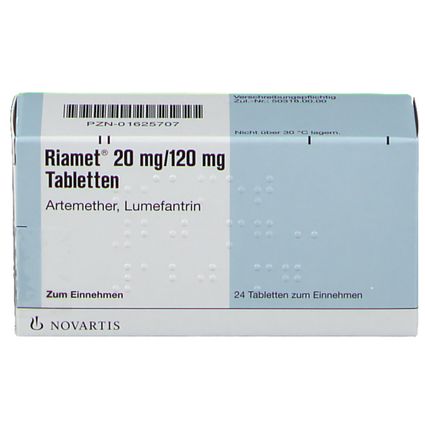 Riamet® 20 mg/120 mg 24 St mit dem E-Rezept kaufen - Shop Apotheke