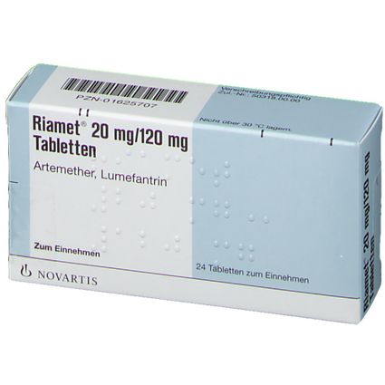 Riamet® 20 mg/120 mg 24 St mit dem E-Rezept kaufen - Shop Apotheke