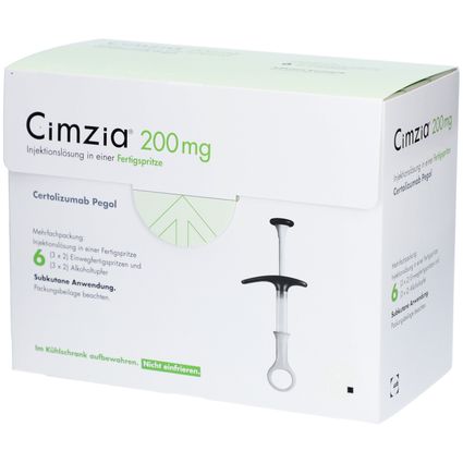 Cimzia® 200 mg 3x2 St mit dem E-Rezept kaufen - Shop Apotheke