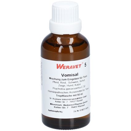Vomisal® 5 vet. Tropfen 50 ml - Shop Apotheke