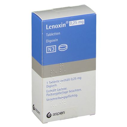 Lenoxin® 0,25 mg 100 St mit dem E-Rezept kaufen - Shop Apotheke