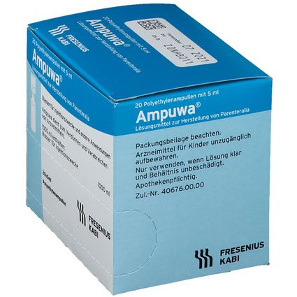 Ampuwa® Wasser für Injektionszwecke 20x5 ml - Shop Apotheke