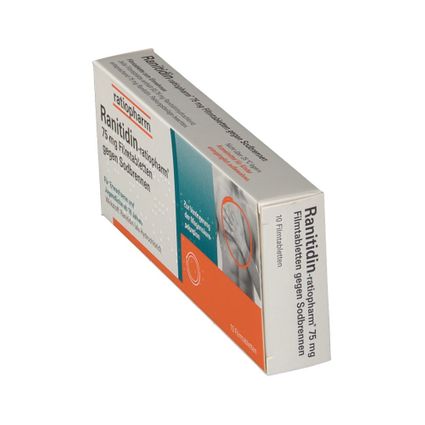 Ranitidin-ratiopharm® 75 mg 10 St - Shop Apotheke