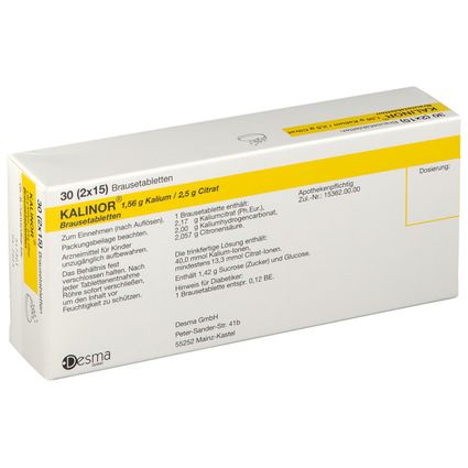 Kalinor® -Brausetabletten 2x15 St - Shop Apotheke