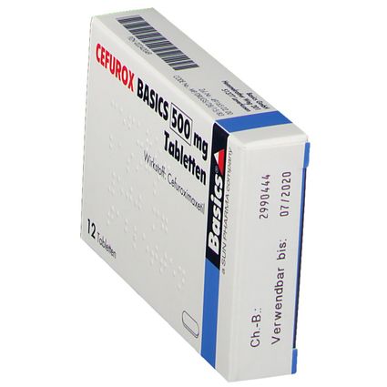 CEFUROX BASICS 500 mg 12 St mit dem E-Rezept kaufen - Shop Apotheke