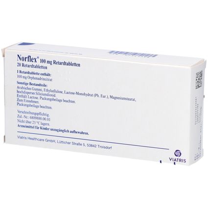 Norflex® 100 mg 20 St mit dem E-Rezept kaufen - Shop Apotheke