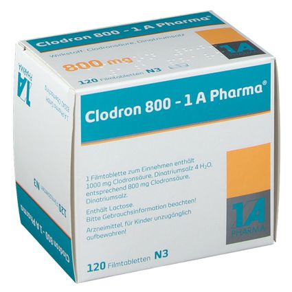 Clodron 800 - 1 A Pharma® 120 St mit dem E-Rezept kaufen - Shop Apotheke
