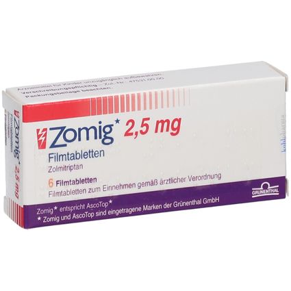 ZOMIG 2,5 mg 6 St mit dem E-Rezept kaufen - Shop Apotheke