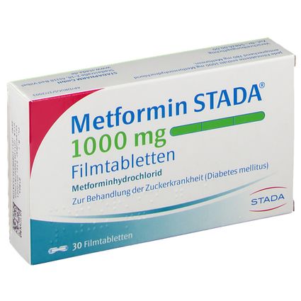 Metformin STADA® 1.000 mg 30 St mit dem E-Rezept kaufen - Shop Apotheke