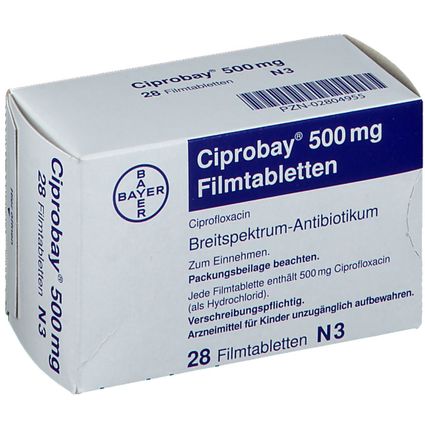 Ciprobay® 500 mg 28 St mit dem E-Rezept kaufen - Shop Apotheke
