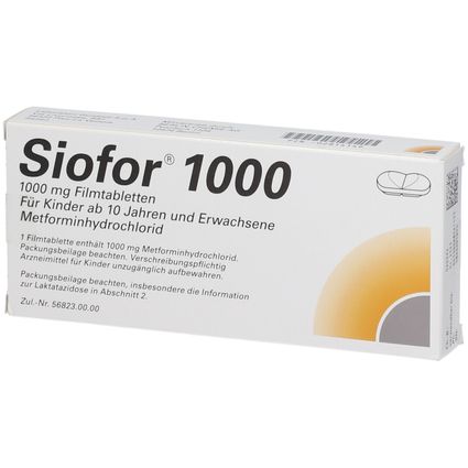 Siofor® 1000 30 St mit dem E-Rezept kaufen - Shop Apotheke