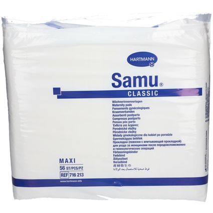 Samu® Wöchnerinnen Vorlagen Classic maxi 11x35 cm 56 St - SHOP APOTHEKE