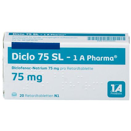 Diclo 75 Sl 1A Pharma® 20 St mit dem E-Rezept kaufen - Shop Apotheke
