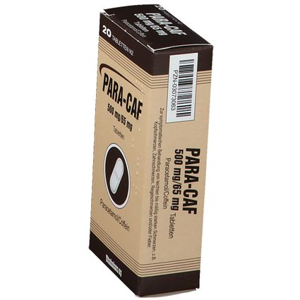 Para Caf 500 mg/65 mg 20 St - Shop Apotheke