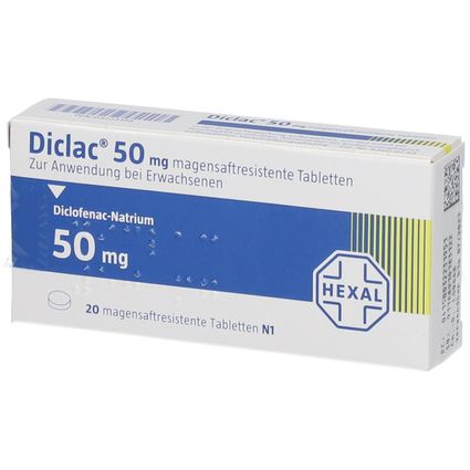 Diclac® 50 mg 20 St mit dem E-Rezept kaufen - Shop Apotheke