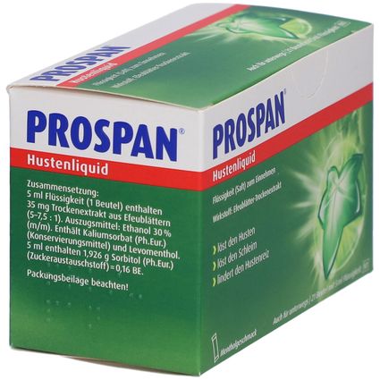 Prospan® Hustenliquid im Stickbeutel 21x5 ml - Shop Apotheke