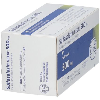 Sulfasalazin HEXAL® 500 mg 100 St mit dem E-Rezept kaufen - Shop Apotheke
